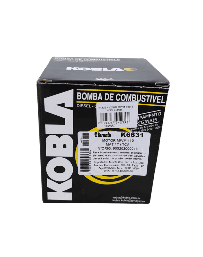 Bomba Combustível MWM X10 4.10 VW 97>Kobla 6631